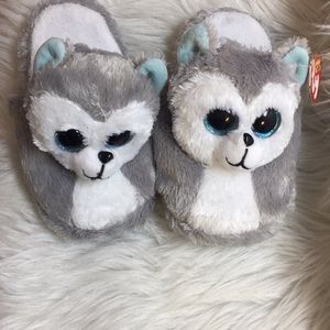 Ty | Shoes | New Ty Beanie Boos Kids Wolf Slippers | Poshmark